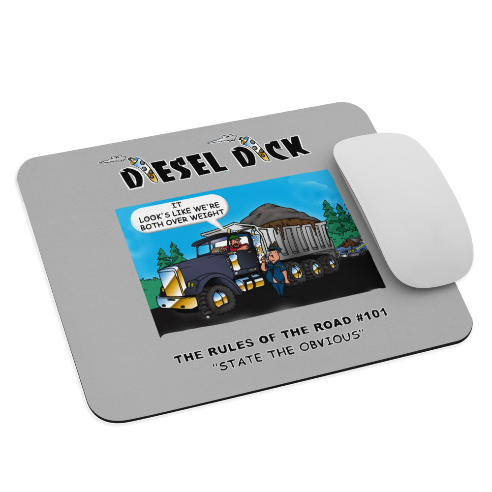 Rules 101 Mouse pad – Diesel Dick
